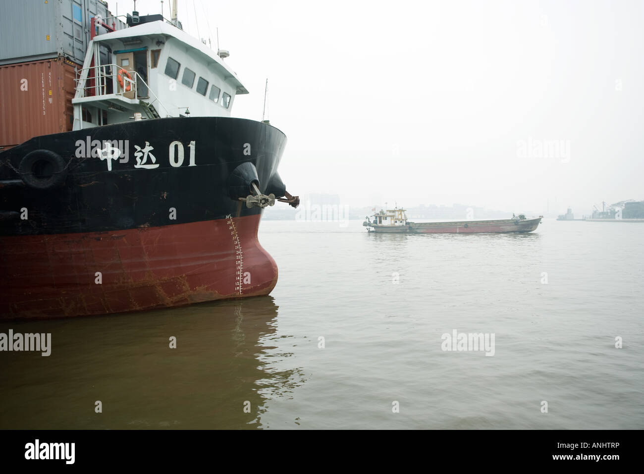 Two empty barges hi-res stock photography and images - Alamy