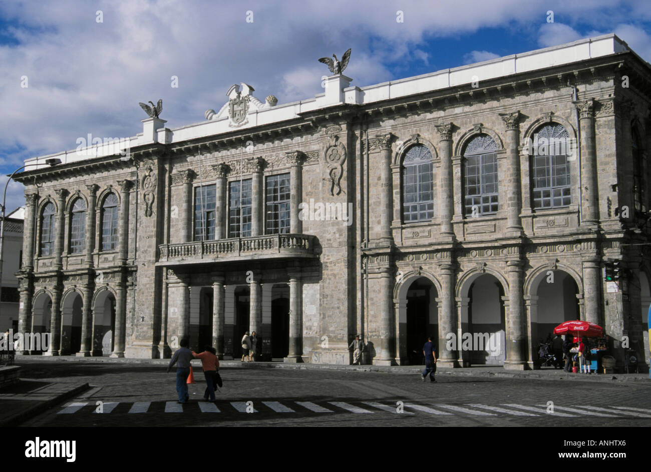 Ecuador Latacunga Town Hall Stock Photo - Alamy