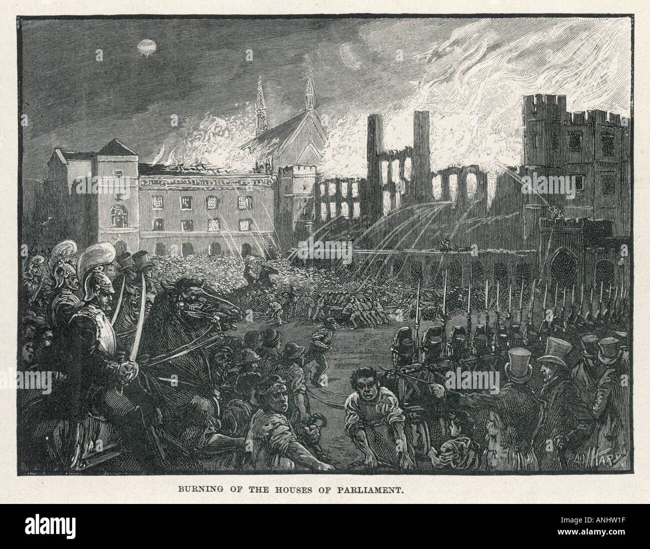 Westminster fire of 1834 hi-res stock photography and images - Alamy