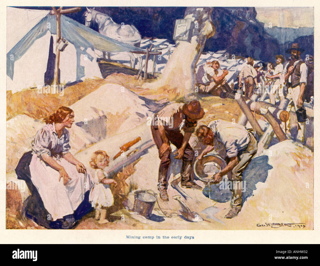 Gold panning hi-res stock photography and images - Alamy