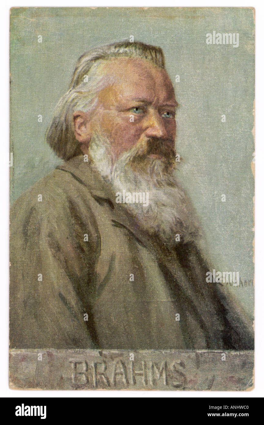 Brahms 1833 1897 Stock Photo - Alamy