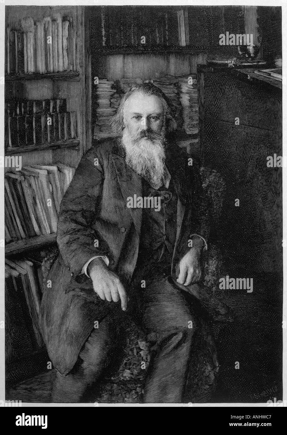 Brahms 1833 1897 Stock Photo - Alamy
