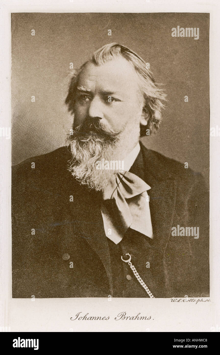 Brahms 1833 1897 Stock Photo - Alamy