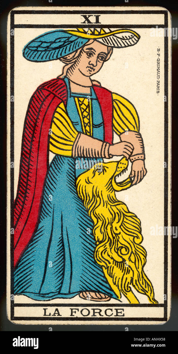 Strength tarot card hi-res stock photography and images - Alamy