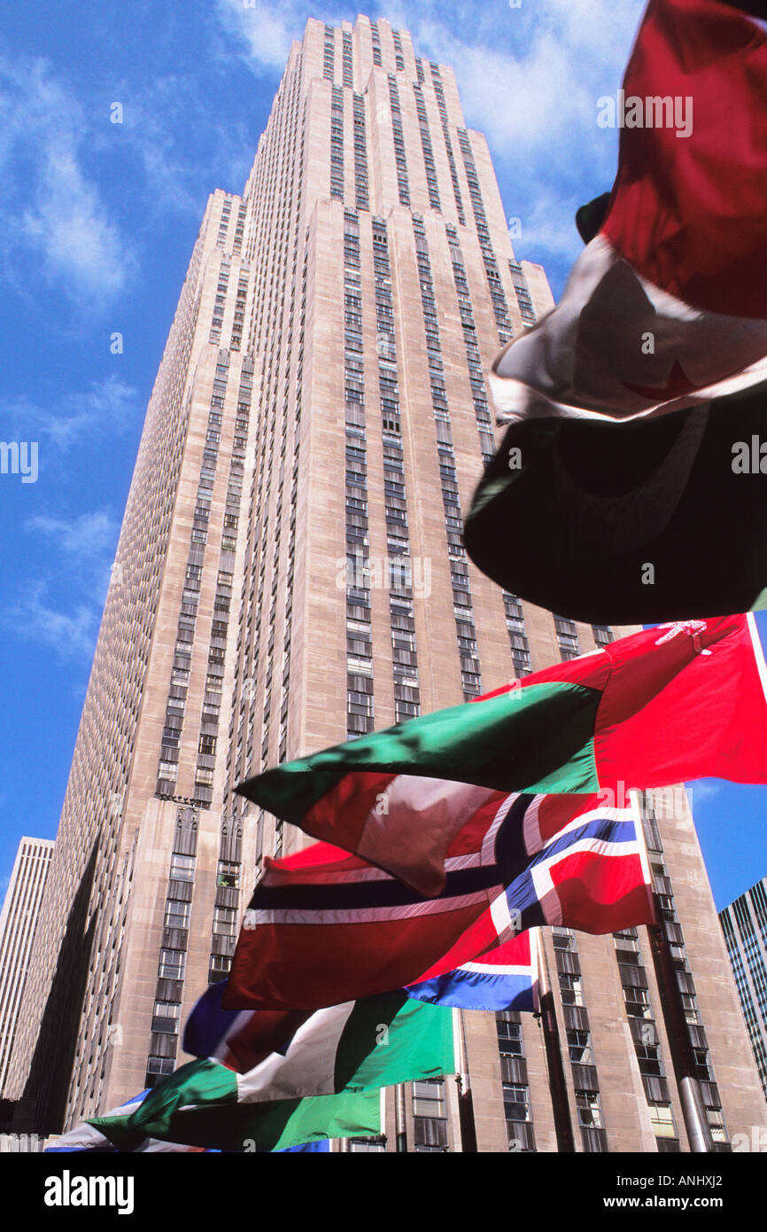 USA New York City Rockefeller Center The Comcast Building and ...
