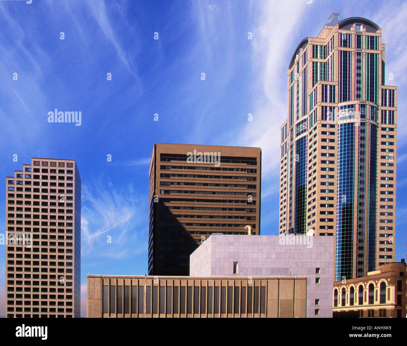 USA The State of Washington American Pacific Northwest Downtown Seattle ...