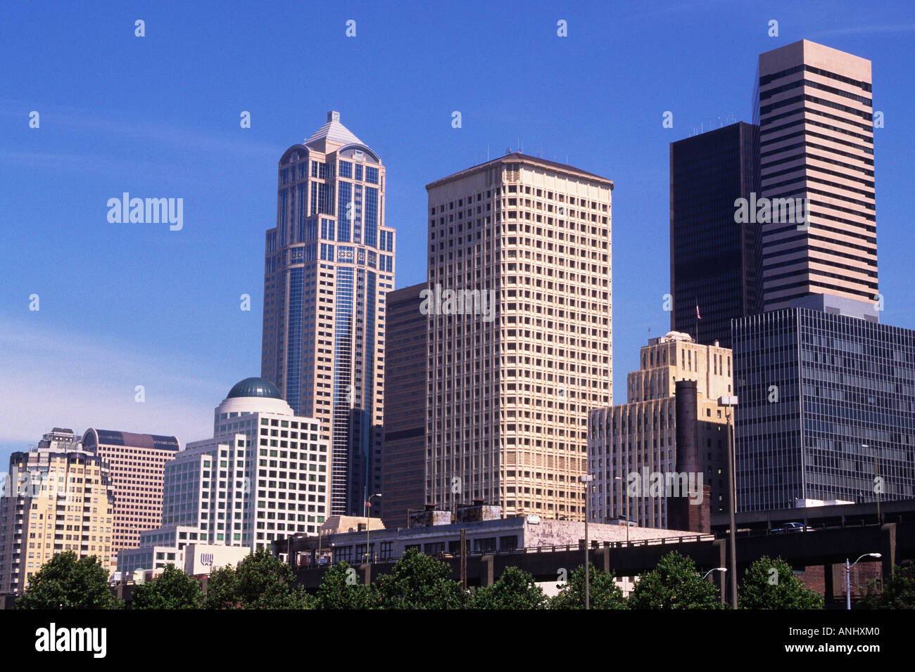USA The State of Washington The American Pacific Northwest Downtown ...