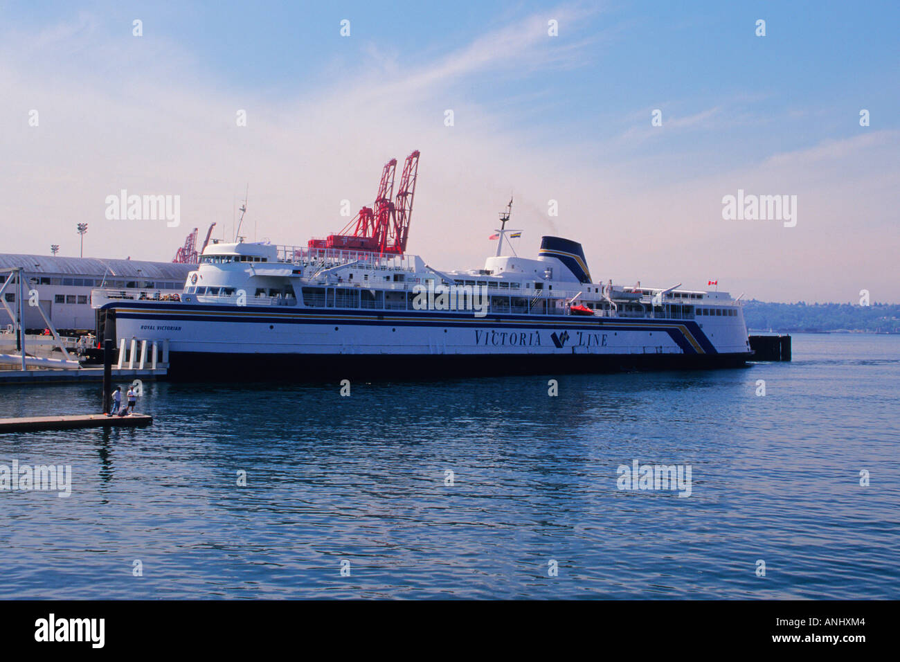 Seattle, waterfront, Puget Sound Port Terminal, Victoria Line ferry ...