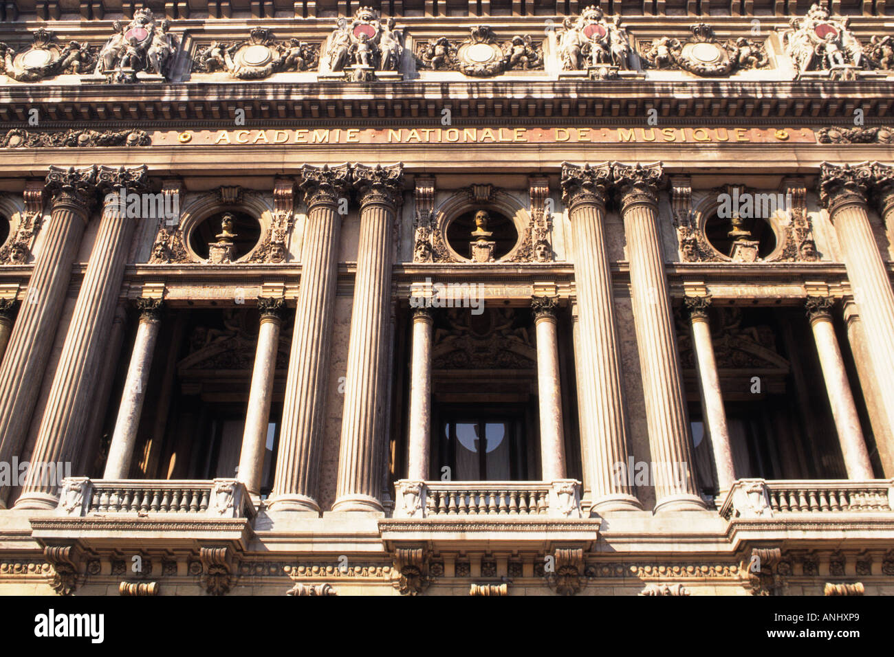 Paris Opera house or Opera Garnier or Palais Garnier detail of the ...