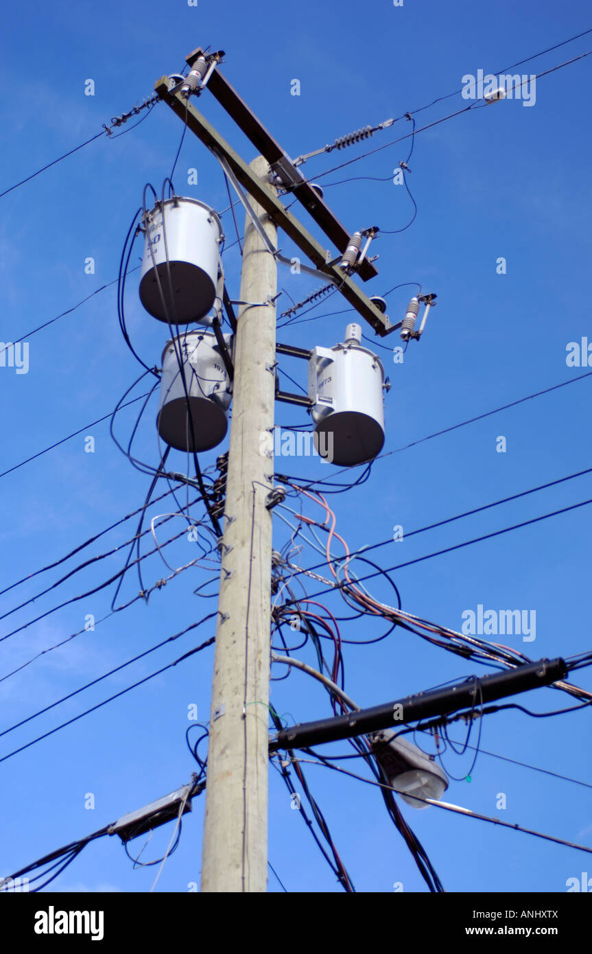 City Hydro Power Cable Installation Chemanus Stock Photo - Alamy