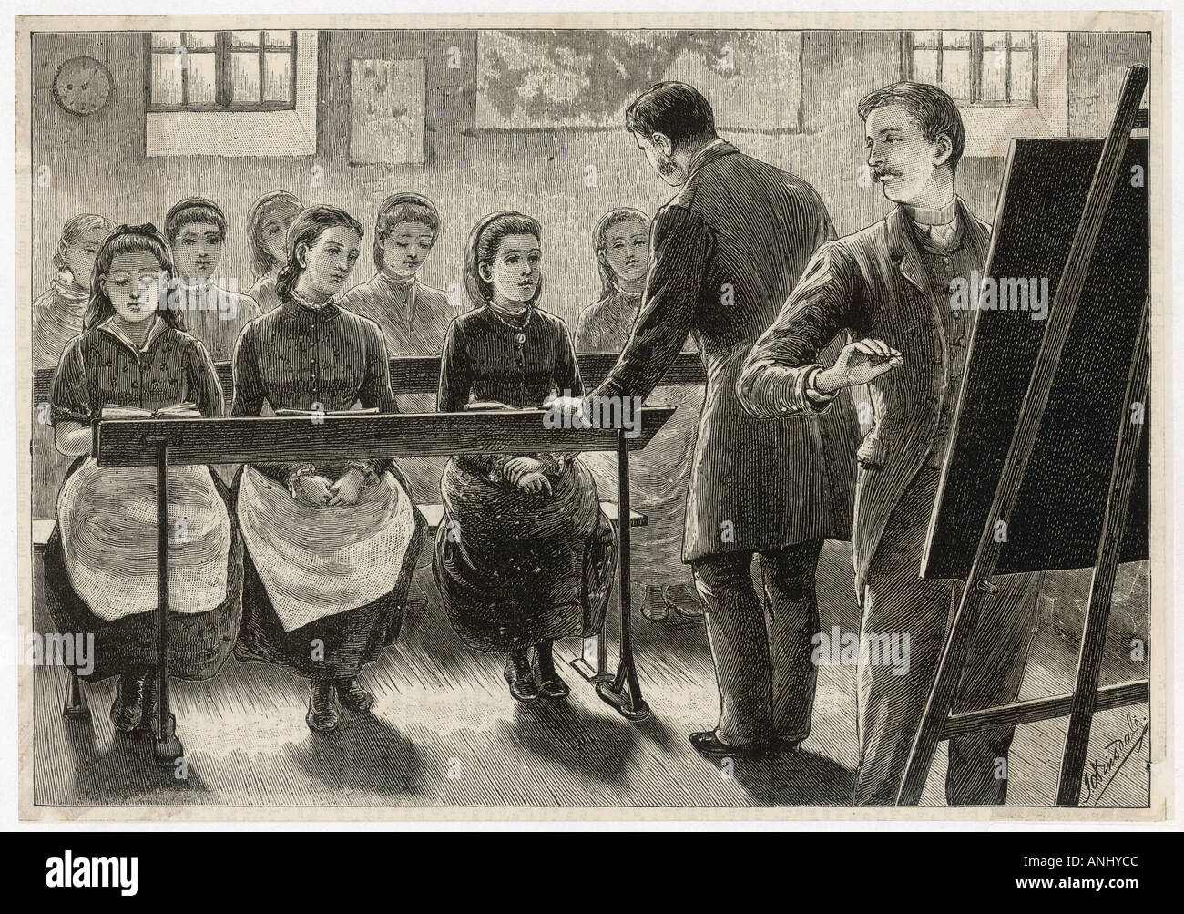 Historical classroom scene hi-res stock photography and images - Alamy