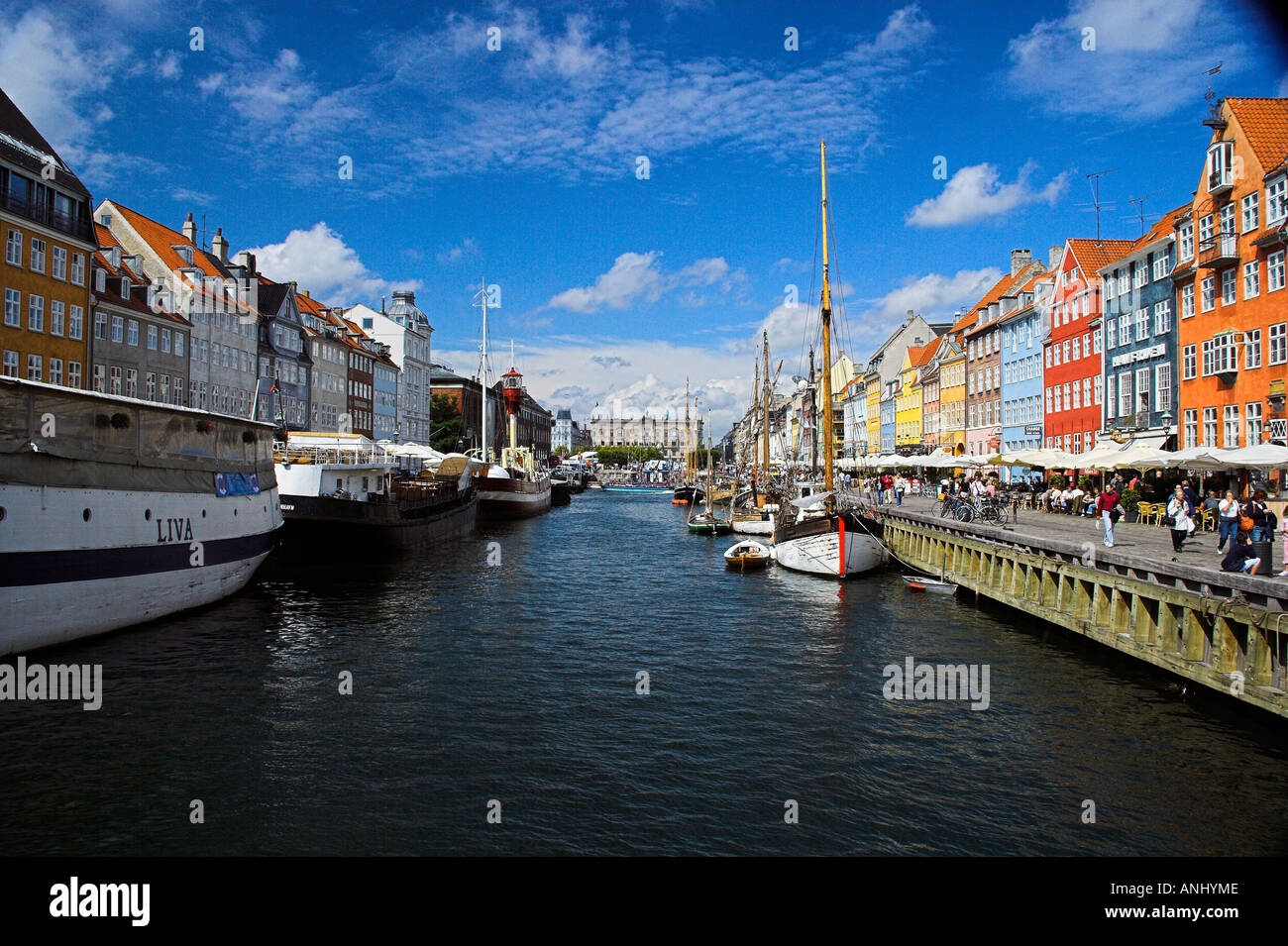 Kopenhagen Capitol City of Denmark Hauptstadt von Daenemark Nyhavn ...