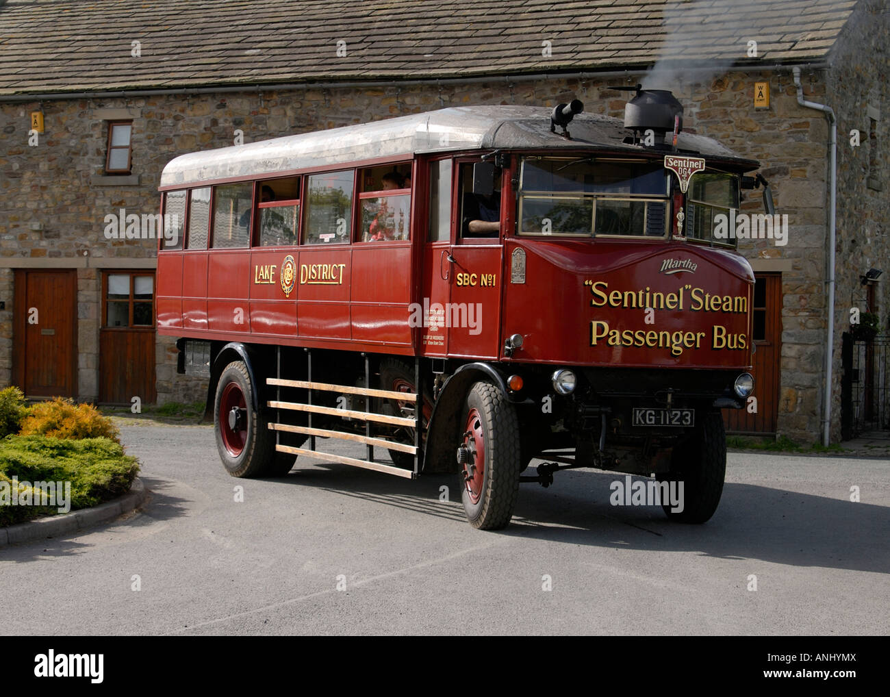 Sentinel Steam Passanger Bus, Lancashire, England Stock Photo - Alamy