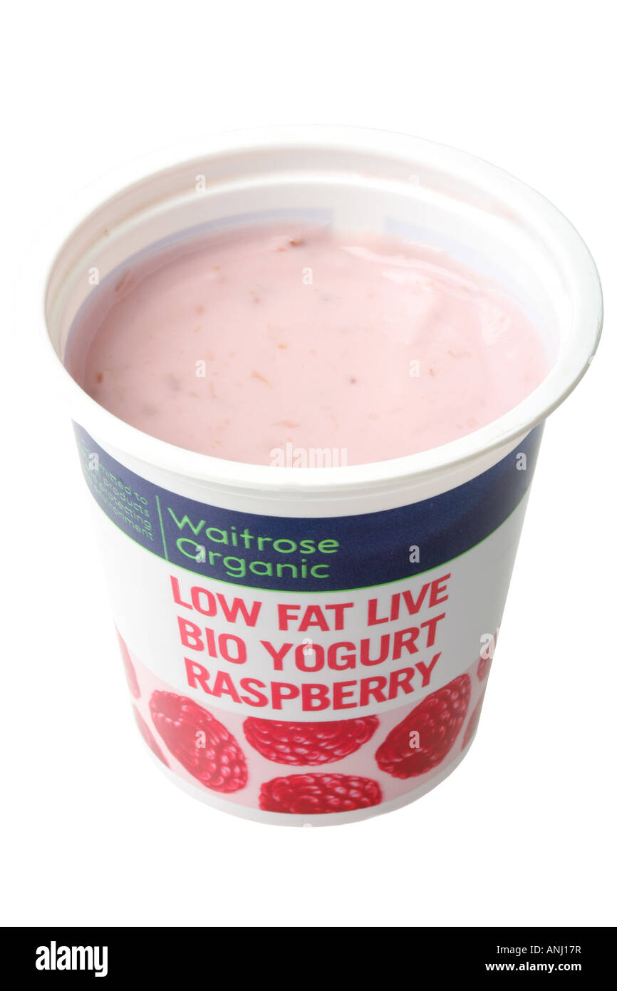 Low Fat Bio Yogurt Stock Photo - Alamy