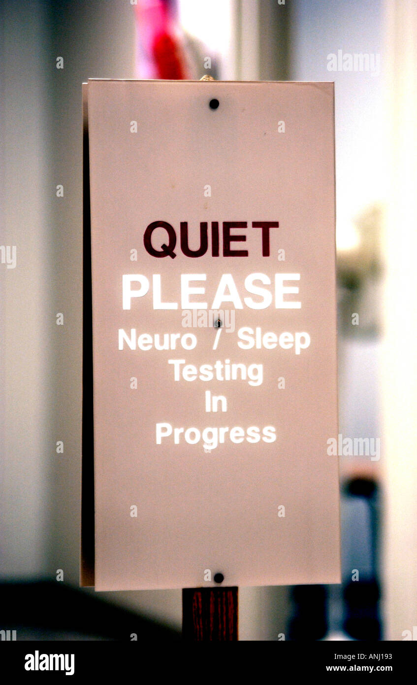 Warning sign testing in progress hi-res stock photography and images ...