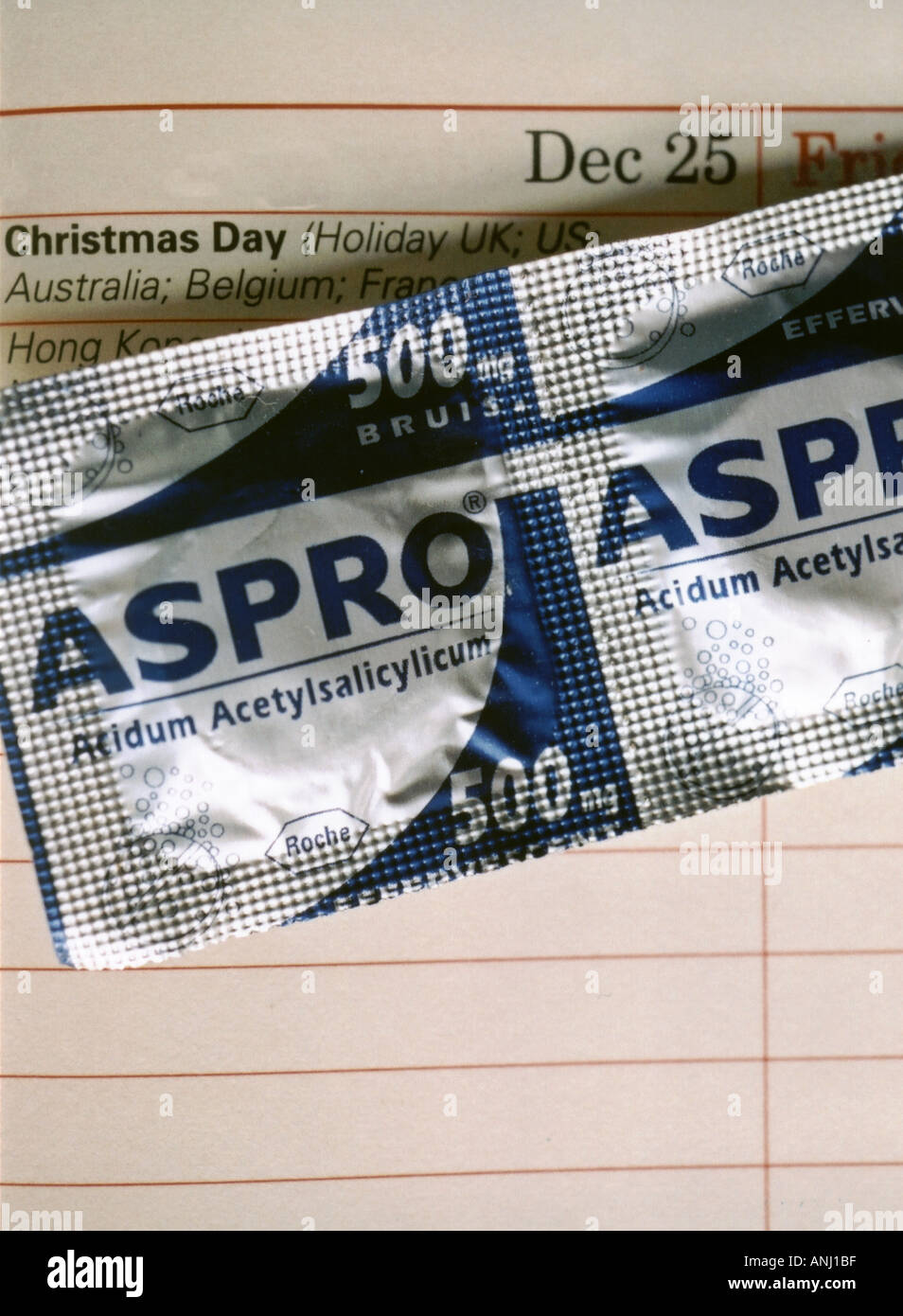 Christmas headache tablets hi-res stock photography and images - Alamy