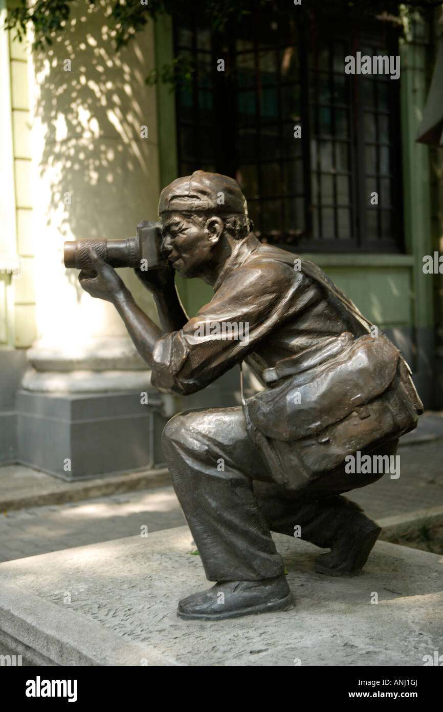Shamian Dao Sand Surface Island, Guangzhou, China. Street sculpture ...