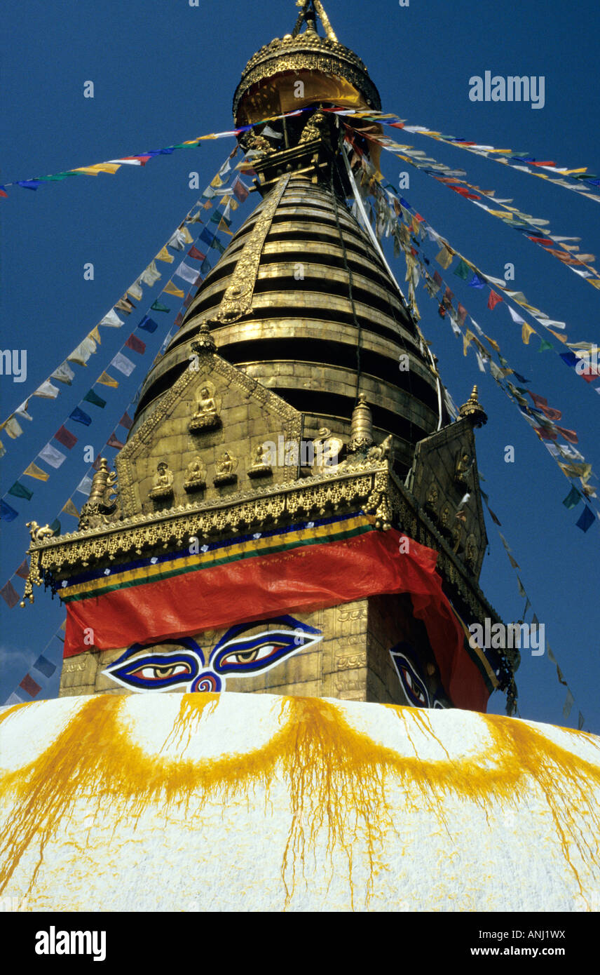 Bodnath stupa the largest in Nepal at Bodnath, Nepal Stock Photo - Alamy