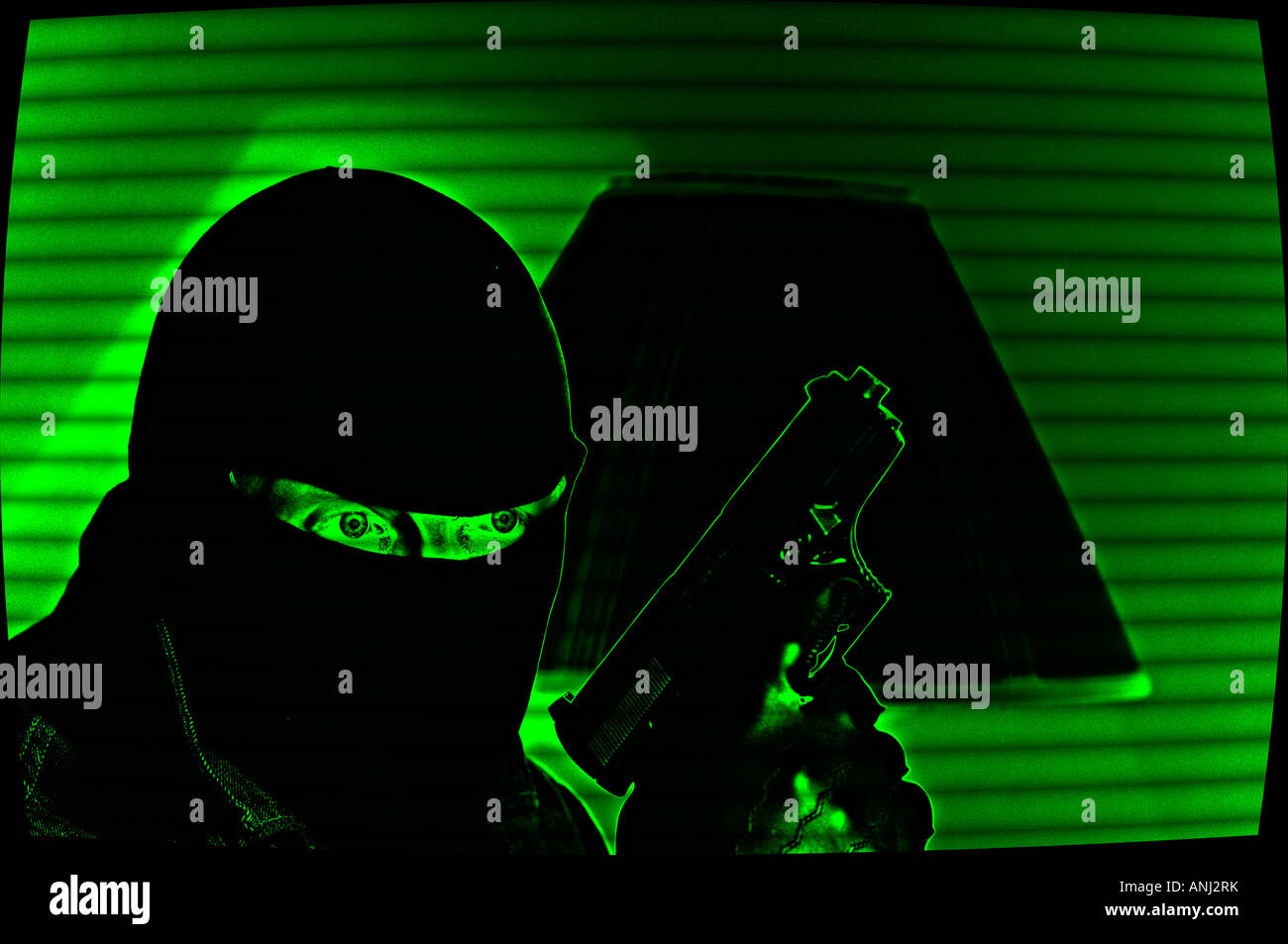 Bank robber hand gun hi-res stock photography and images - Alamy