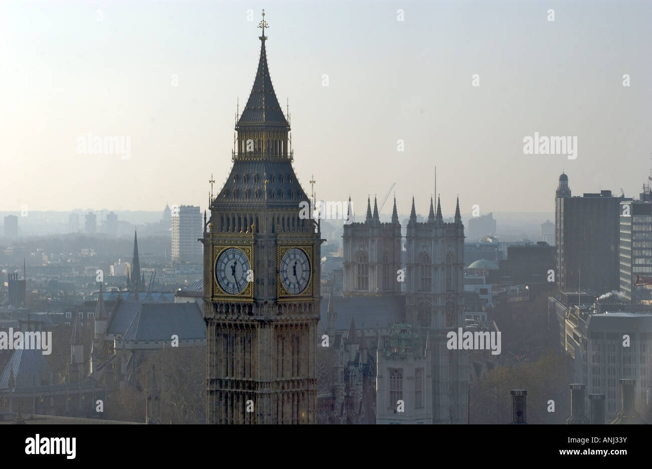 Clock Tower (Big Ben) and Palace of Westminster as seen from The London ...