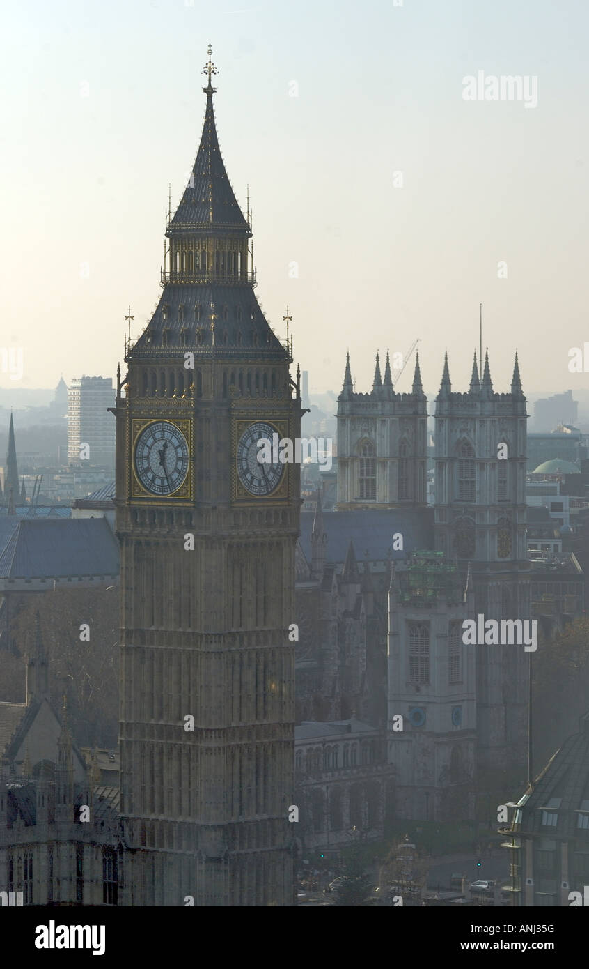Clock Tower (Big Ben) and Palace of Westminster as seen from The London ...