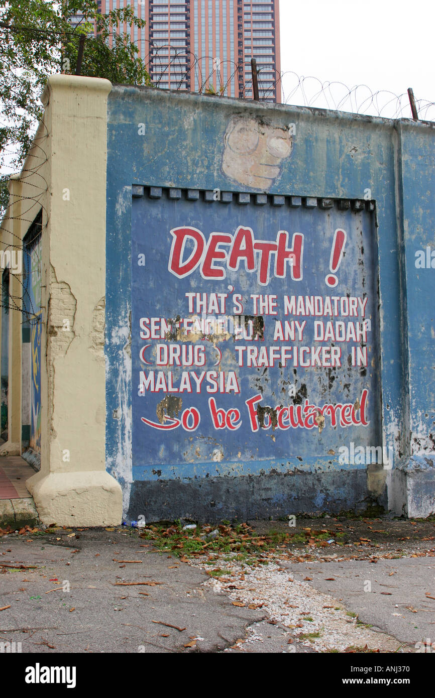 Pudu Jail Wall Mural Kuala Lumpur Malaysia Stock Photo - Alamy