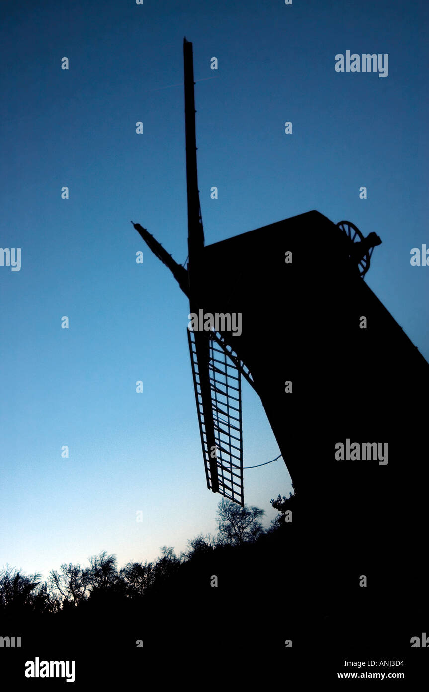 Old windmill on Hill Stock Photo - Alamy