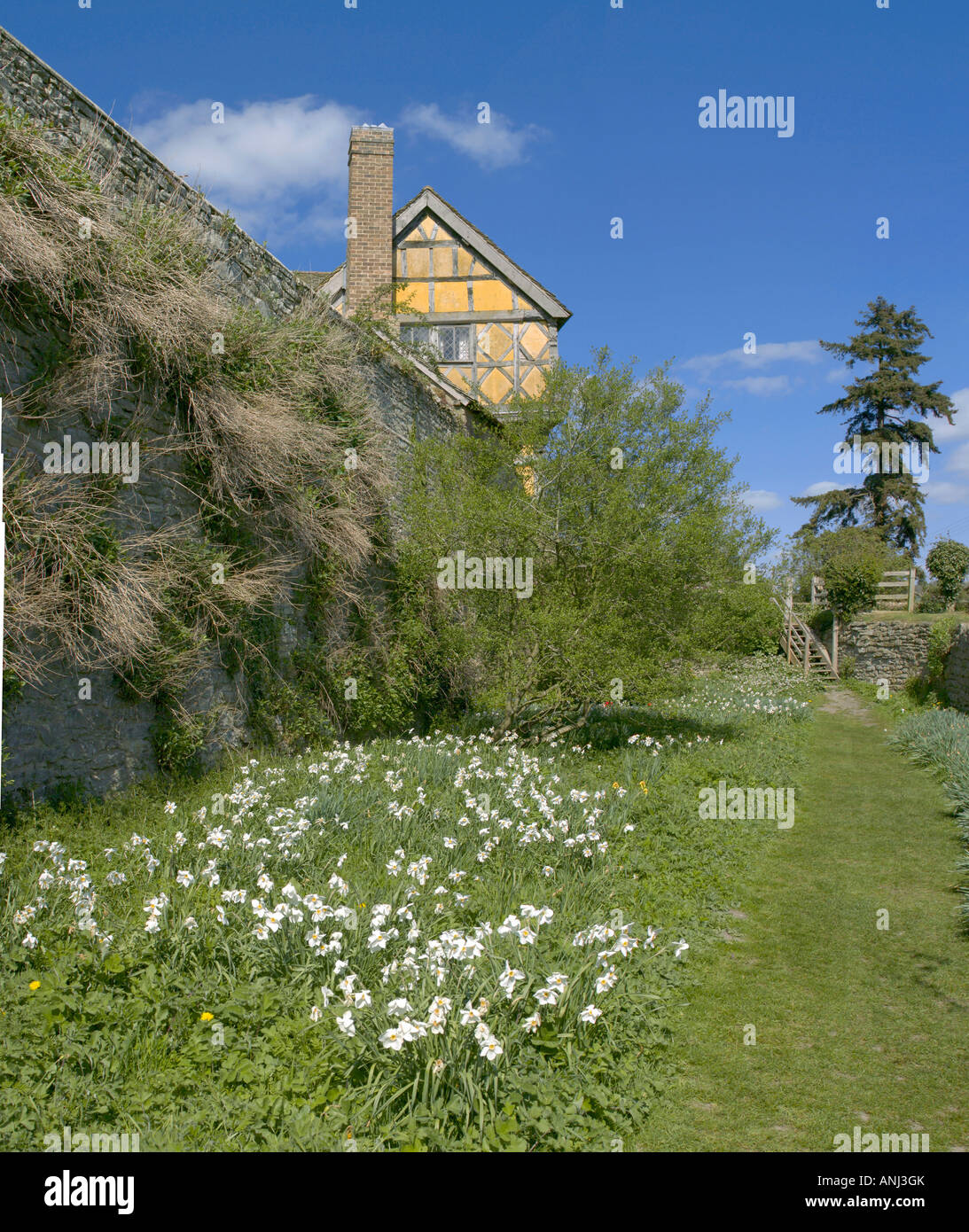 Stokesay castle a fortified manor house shropshire england uk Stock ...