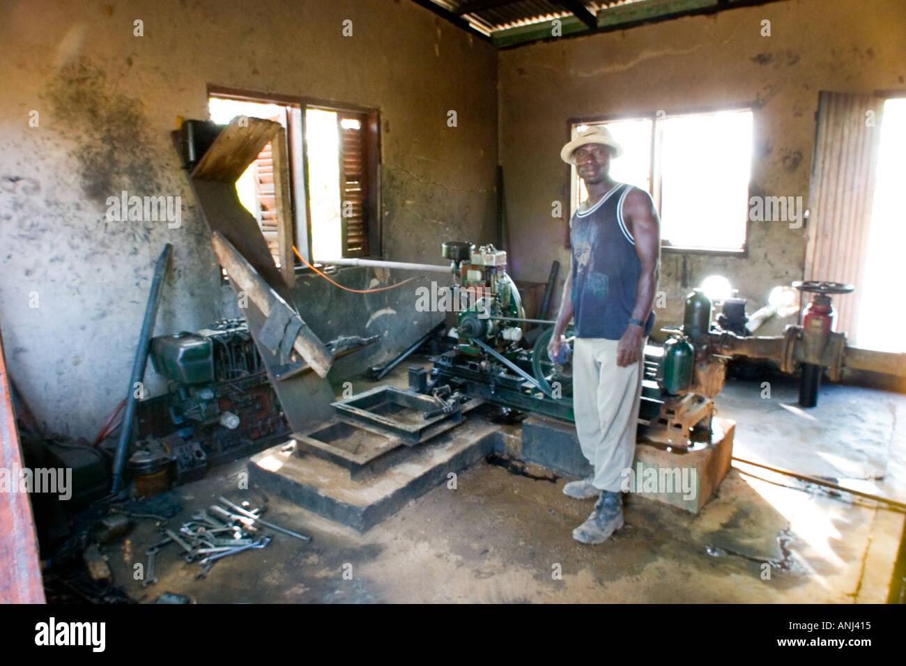 Pumphouse of the Mole Motel Mole National Park Ghana Pumped water to ...
