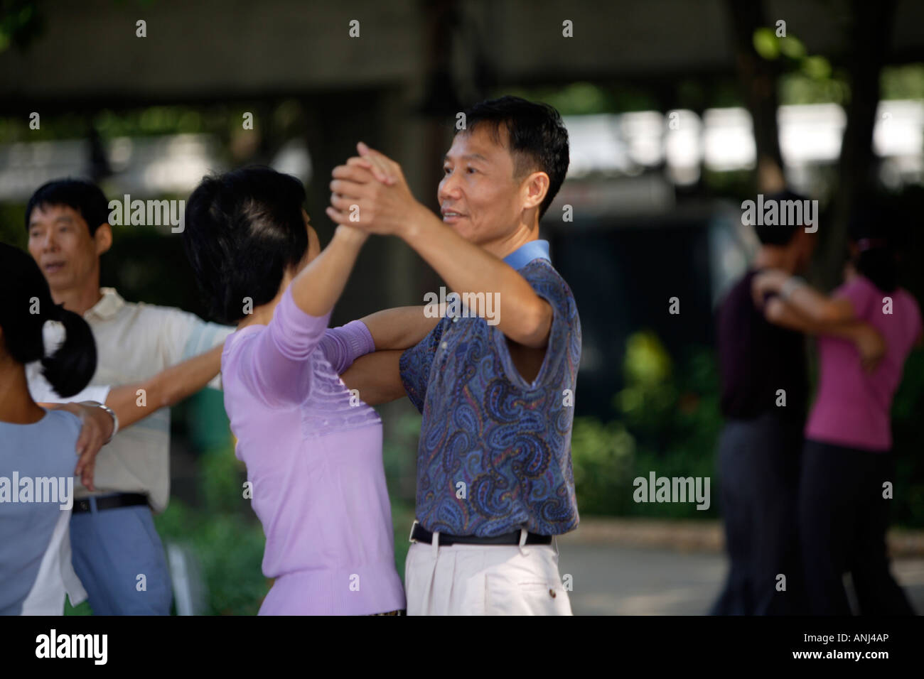 Shamian Dao Sand Surface Island, Guangzhou, China. Public Dance Lesson ...