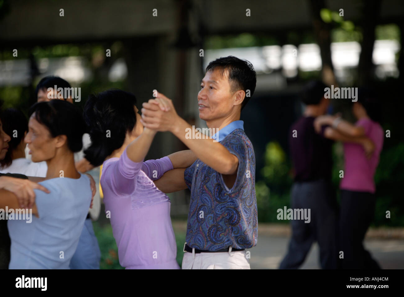 Shamian Dao Sand Surface Island, Guangzhou, China. Public Dance Lesson ...
