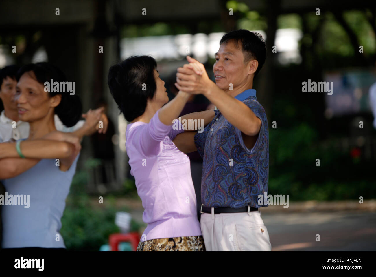 Shamian Dao Sand Surface Island, Guangzhou, China. Public Dance Lesson ...