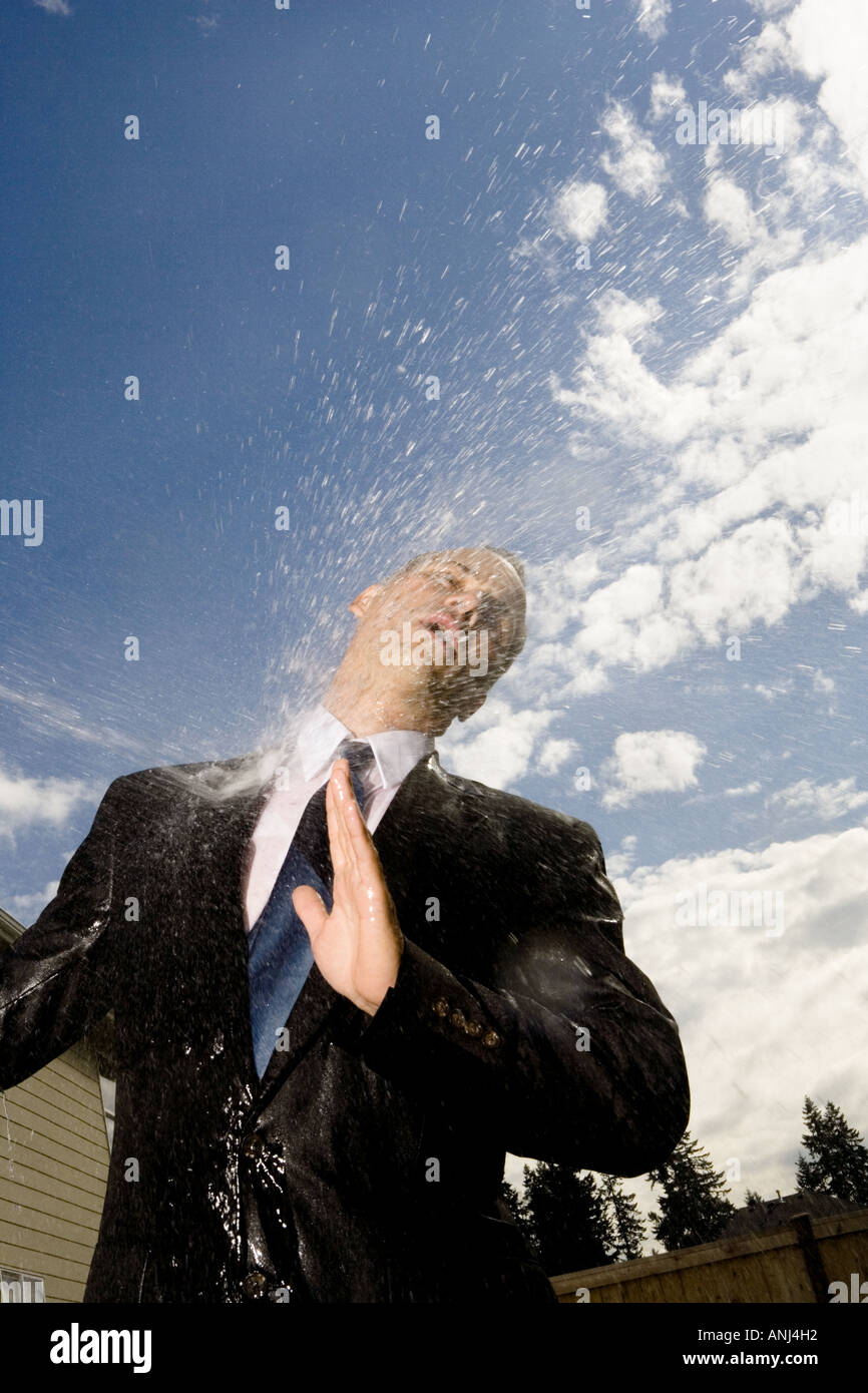 Getting sprayed with water hi-res stock photography and images - Alamy