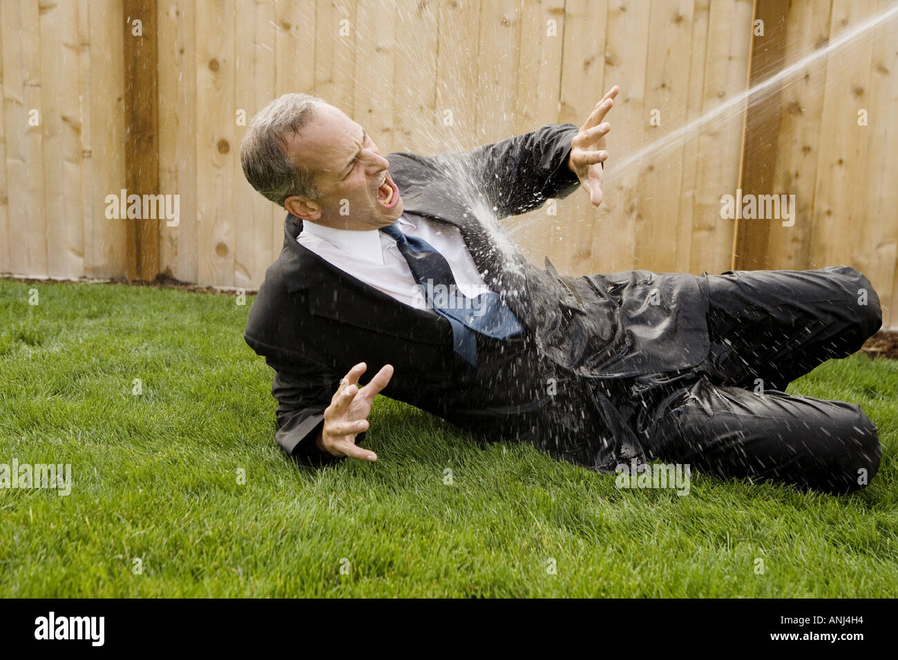 Getting sprayed with water hi-res stock photography and images - Alamy