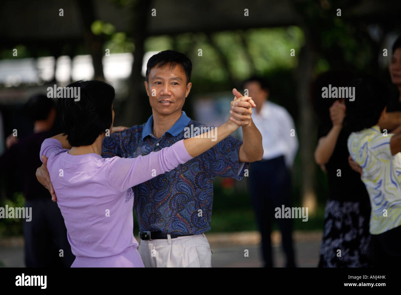 Shamian Dao Sand Surface Island, Guangzhou, China. Public Dance Lesson ...