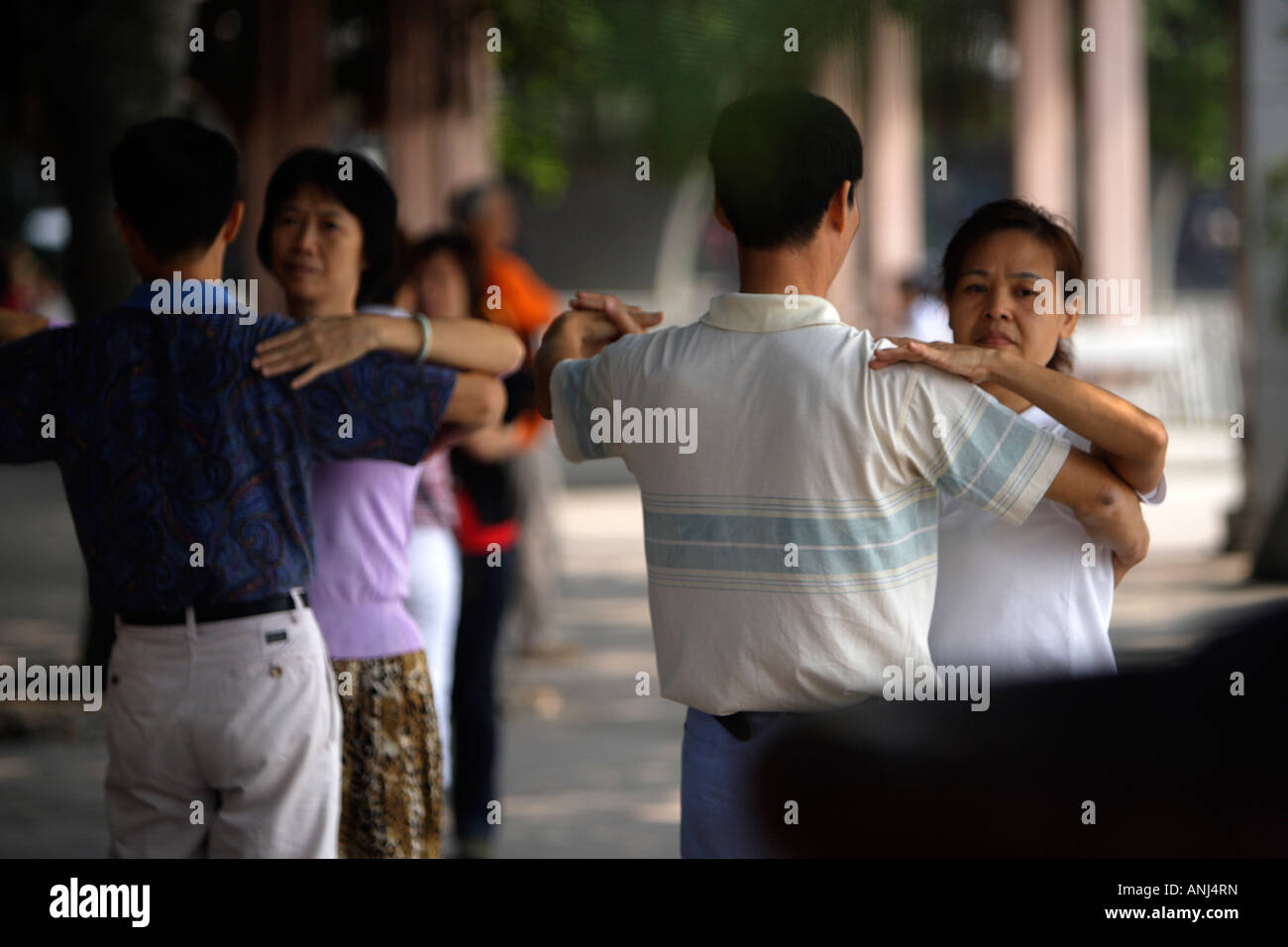 Shamian Dao Sand Surface Island, Guangzhou, China. Public Dance Lesson ...