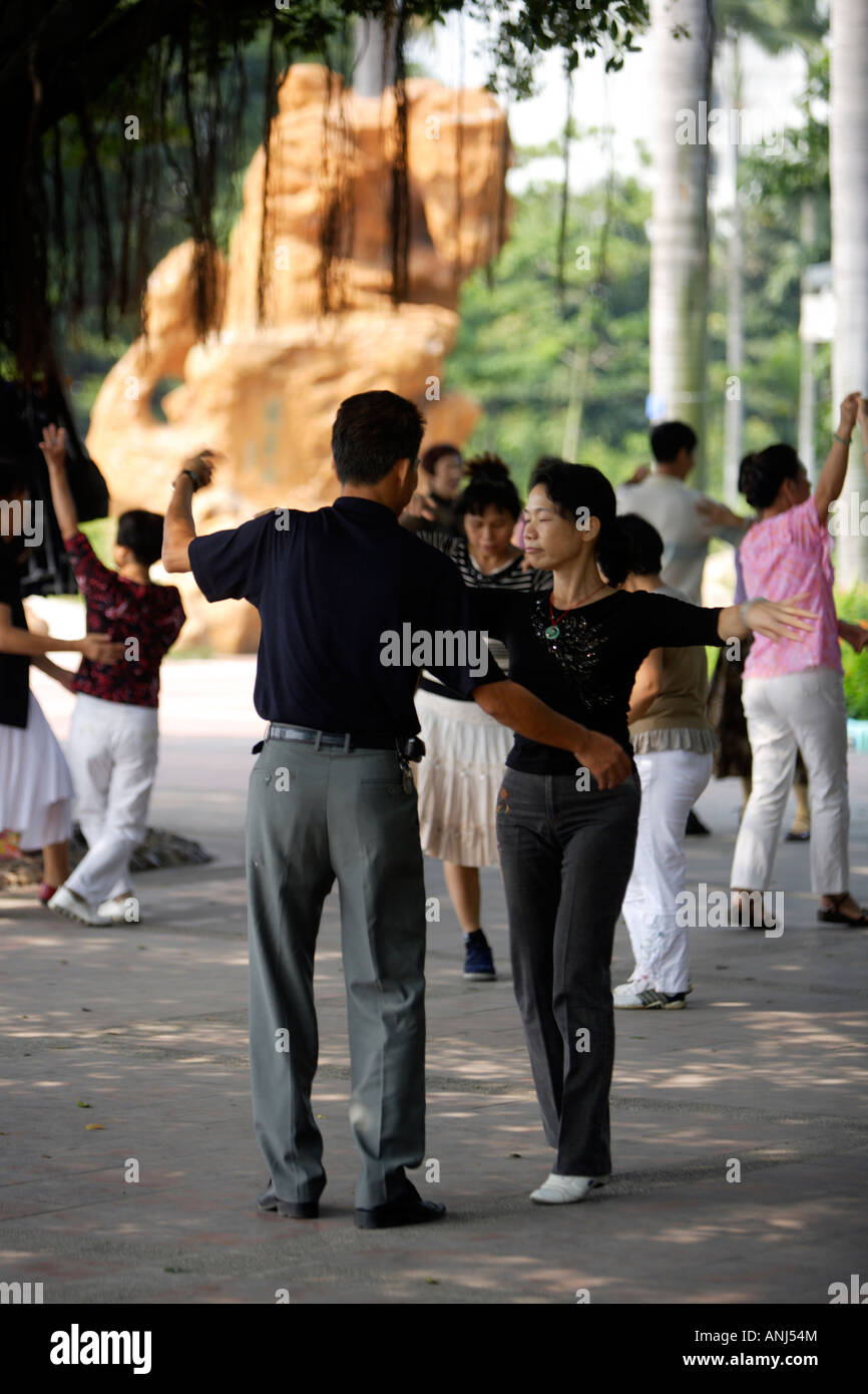 Shamian Dao Sand Surface Island, Guangzhou, China. Public Dance Lesson ...