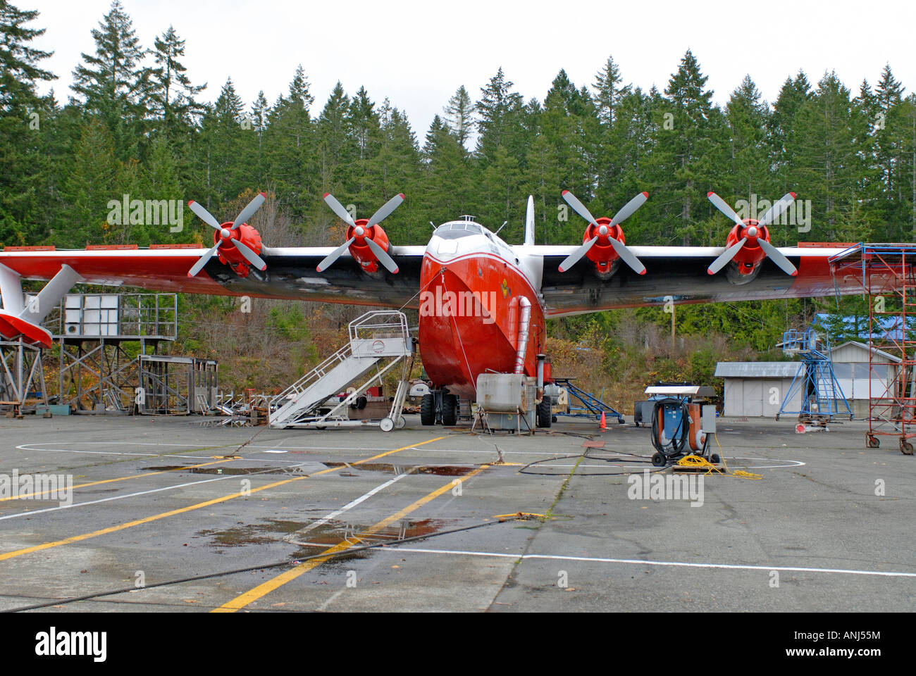 Martin Mars Water Bombers Fire Fighting Canadian Aeroplane Stock Photo ...