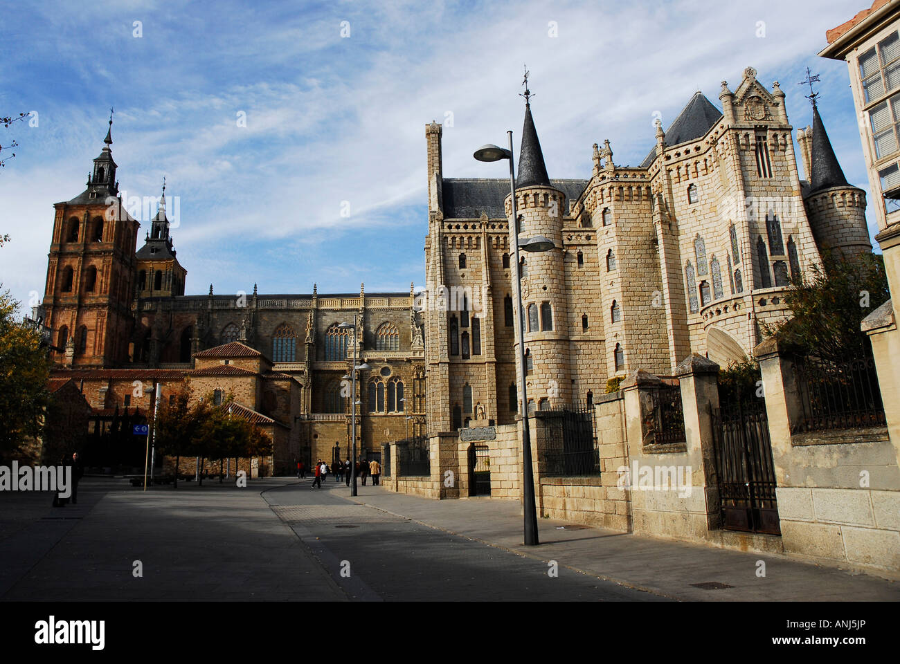 Cathedral and Episcopal Palace by architect Antoni Gaudi ASTORGA ...