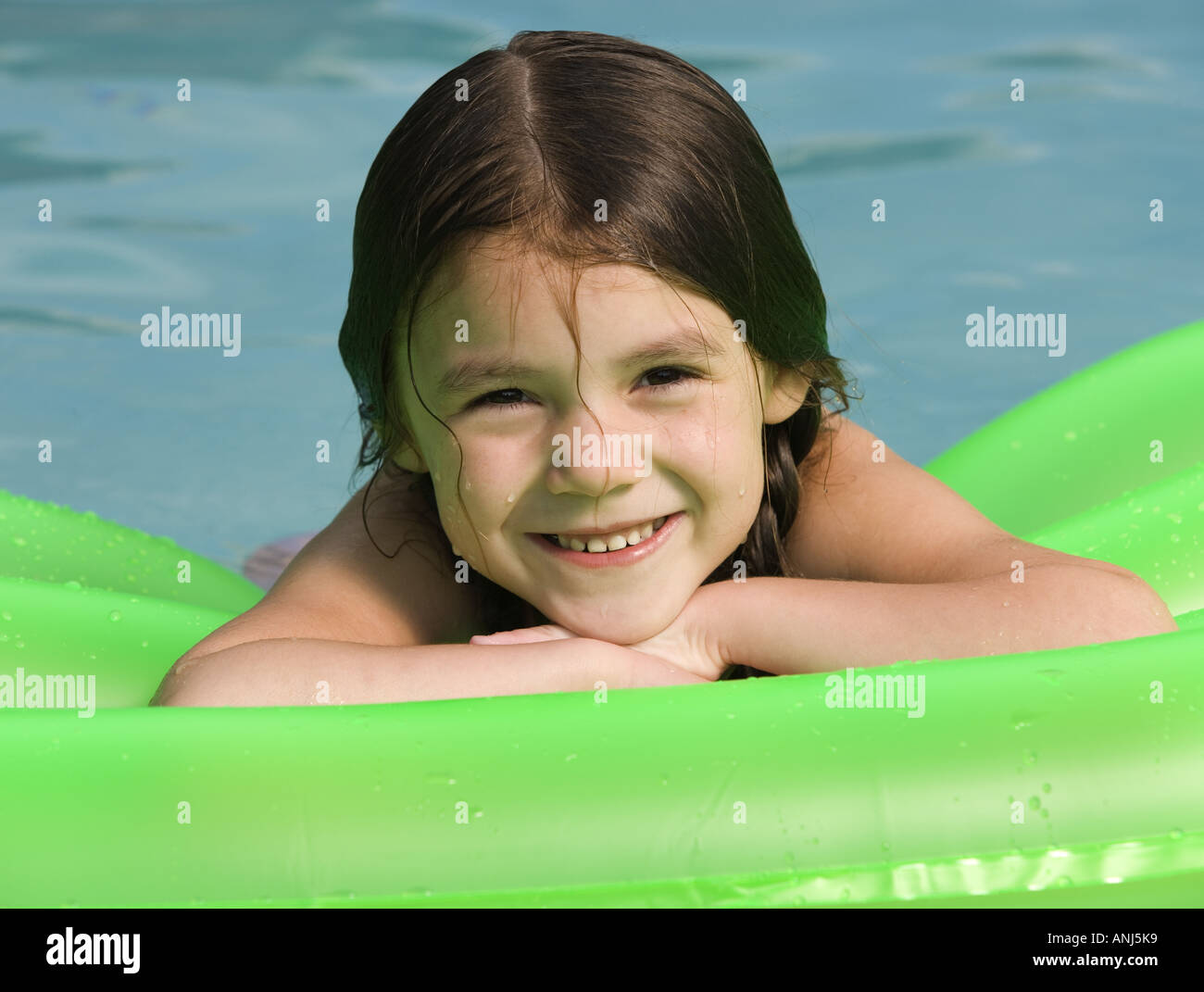 Portrait girl lying on float hi-res stock photography and images - Alamy