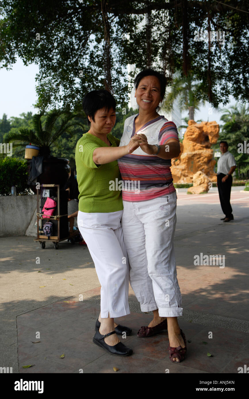 Shamian Dao Sand Surface Island, Guangzhou, China. Public Dance Lesson ...