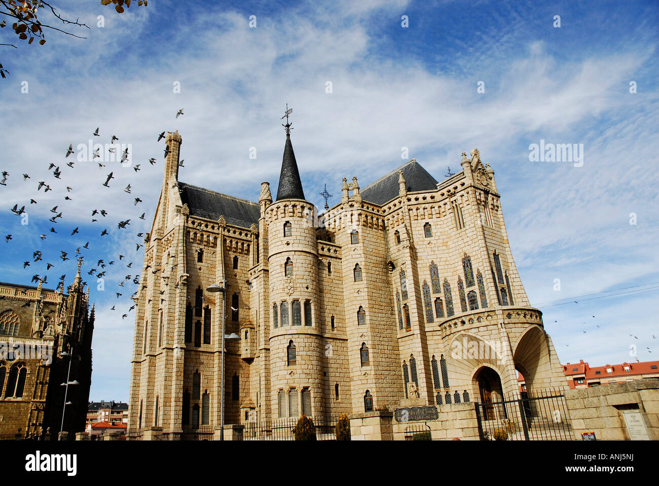 Episcopal Palace by architect Antoni Gaudi ASTORGA Castile and Leon ...