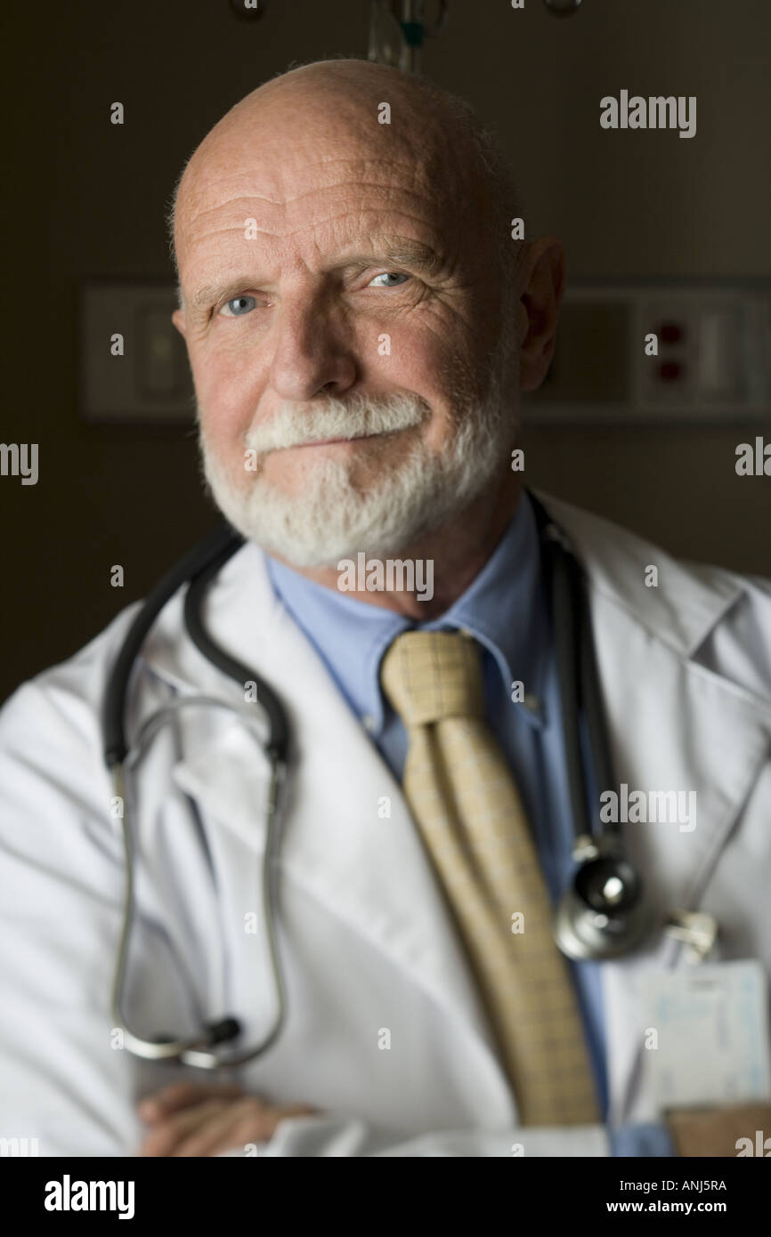 Bald male doctor in hi-res stock photography and images - Alamy