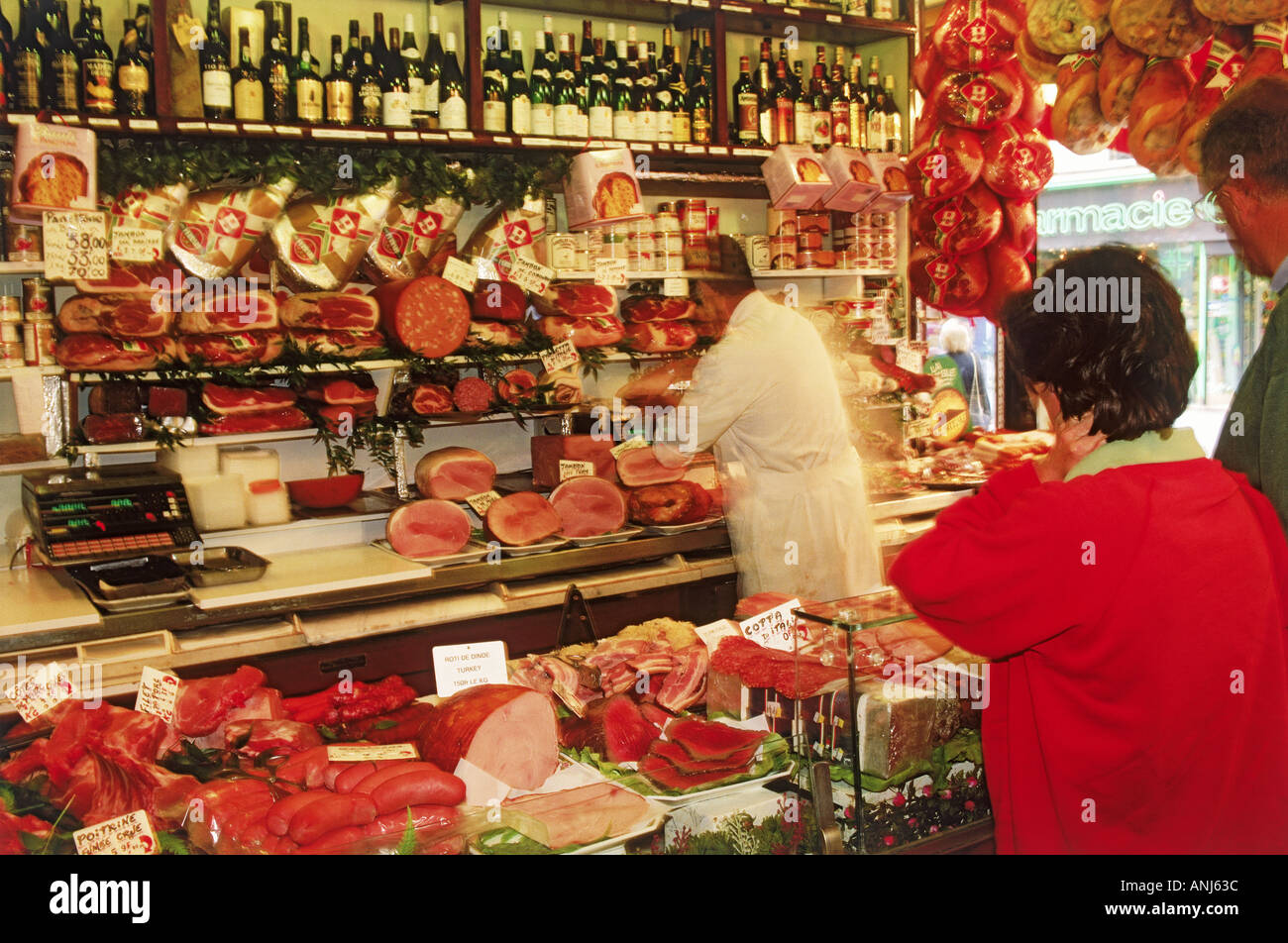 Woman butcher shop hi-res stock photography and images - Alamy
