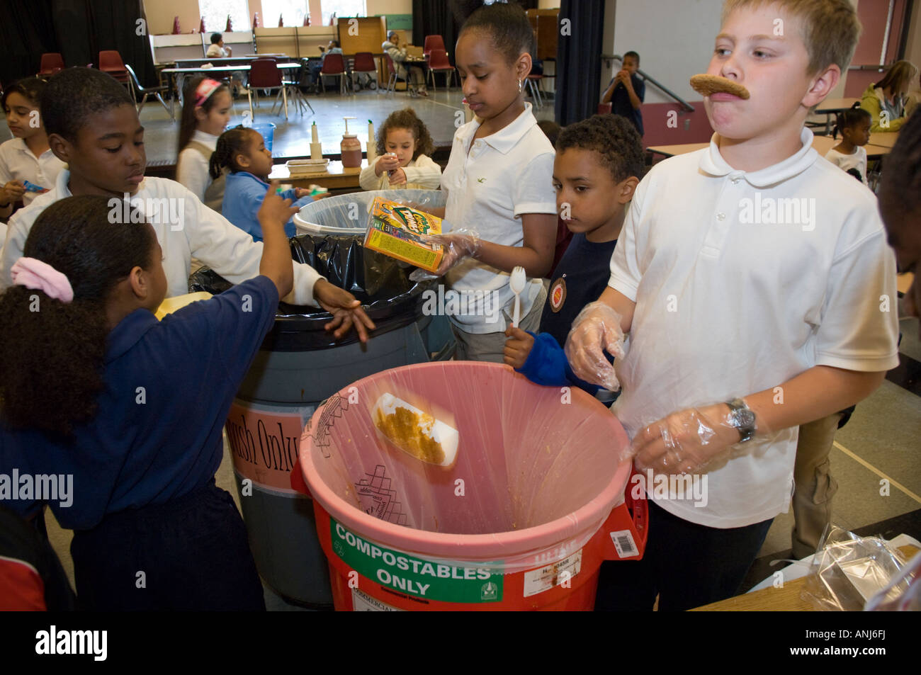 4th and 5th graders at John Muir Elementary School in Seattle Stock ...