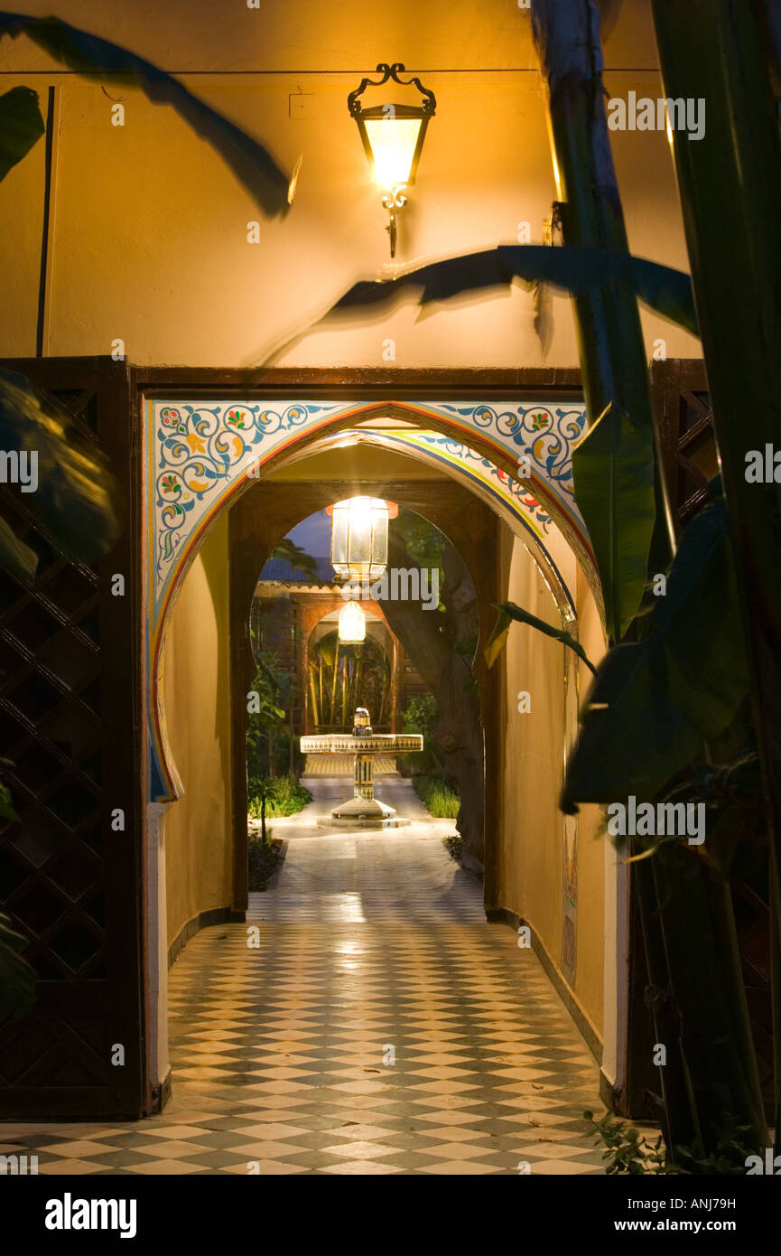 MOROCCO, Souss Valley, TAROUDANT: Hotel Palais Salam Palace, Hallway ...
