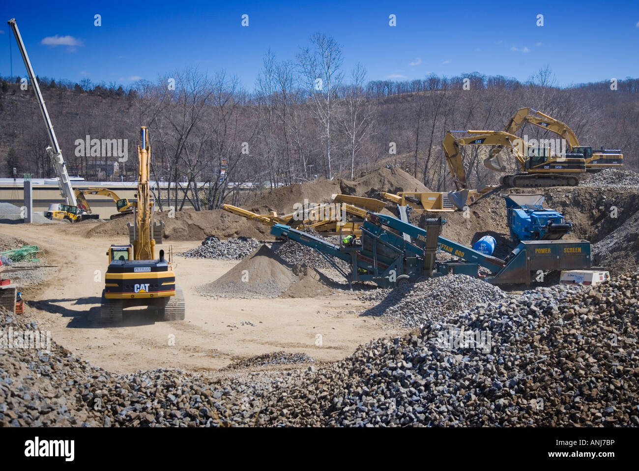 Equipment at a construction site Stock Photo - Alamy