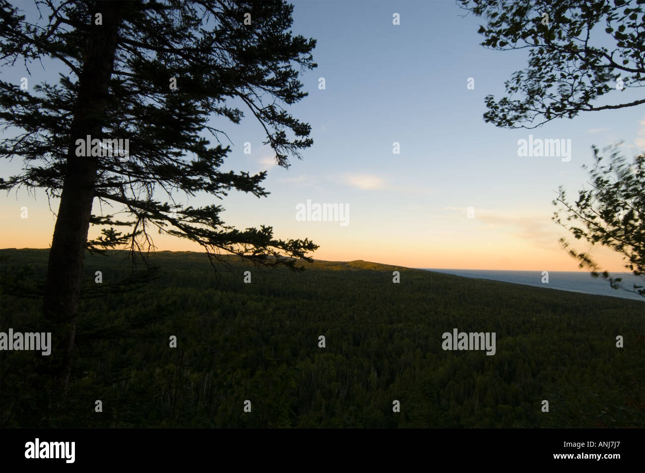 SUNDOWN FROM LOOKOUT MOUNTAIN CASCADE RIVER STATE PARK NORTHERN ...