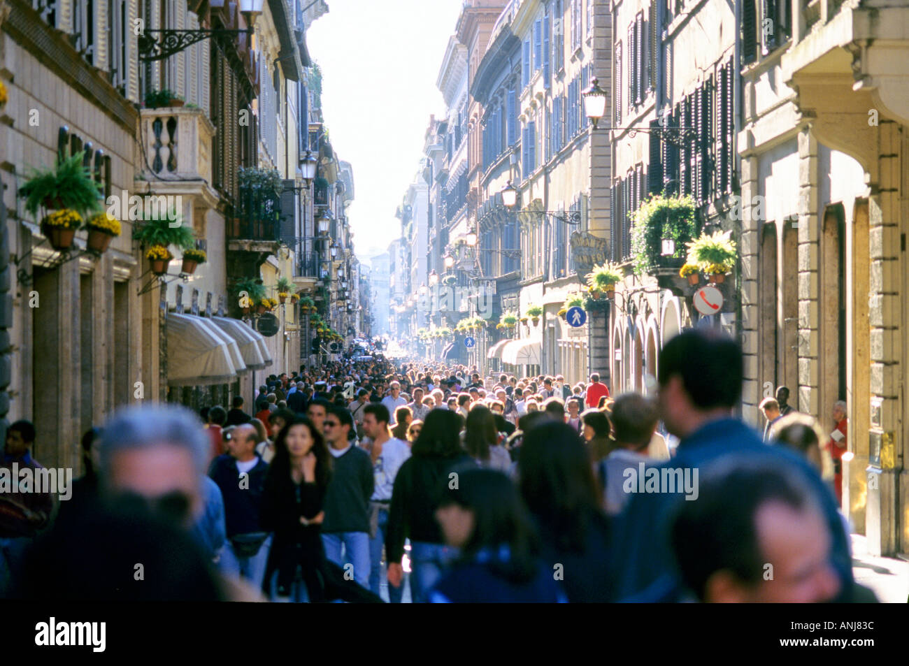A street scene in Rome Italy Stock Photo - Alamy