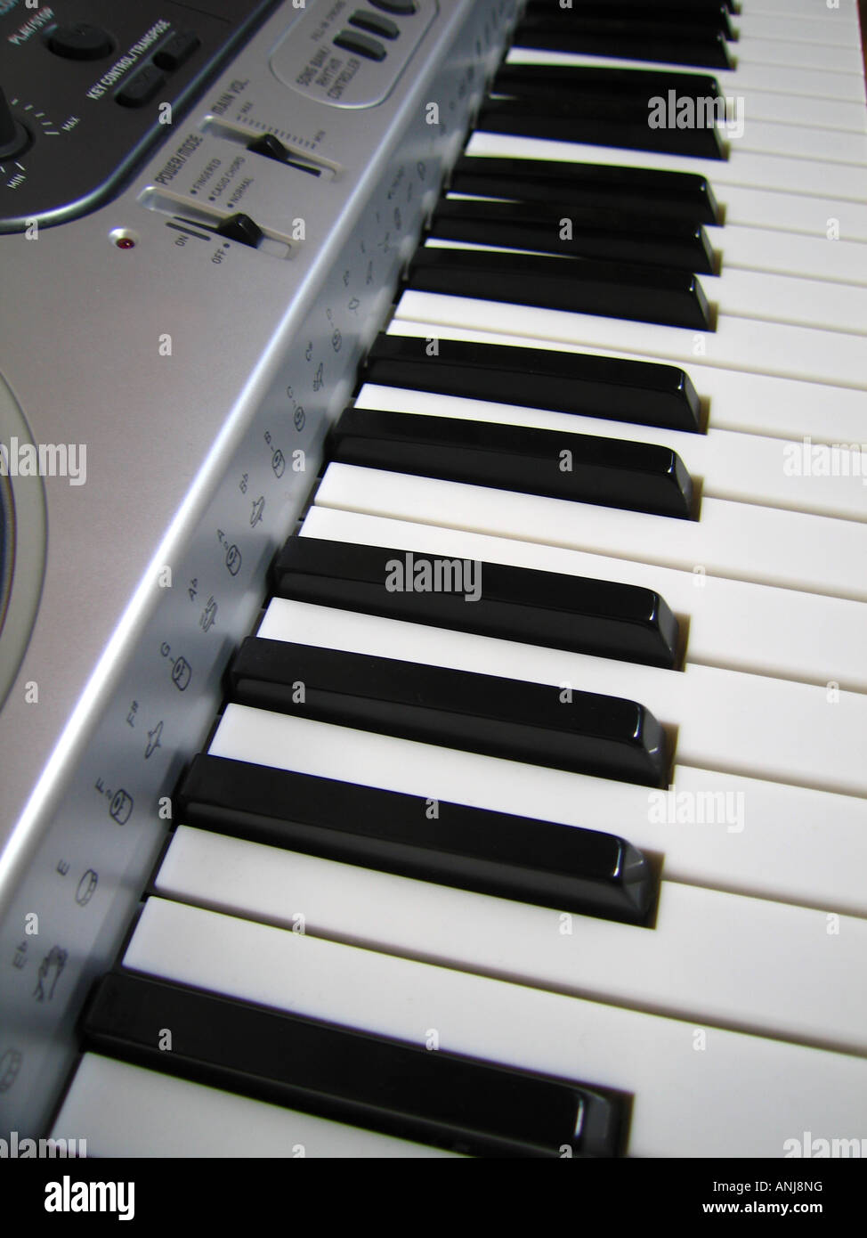 Black white keyboard musical hi-res stock photography and images - Alamy